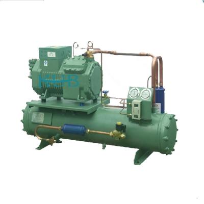 China KUB 4DC7.2 4DES-7 CE Certificated R22 Gas Compressor Water Cooling Condensing Units Freezer Cold Storage Refrigeration Unit for sale