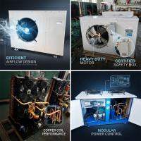 China Air Cooled Open Type Small Condensing Unit 4HP Belt Drive R404A R134a Cold Storage Warehouse Industrial Refrigeration for sale