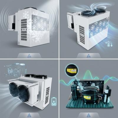 China Smart IoT Controller Small Condensing Unit 2HP Hermetic Scroll R404A WiFi Remote Monitoring Alarm Cold Room Freezer for sale