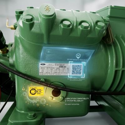 China Parallel Rack Compressor Semi Hermetic Condensing Unit 4NES-20Y Industrial Cold Storage System for sale