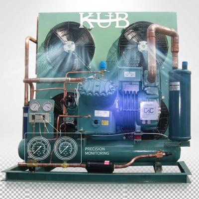 China Quiet Low Noise Semi Hermetic Condensing Unit 4VES-10Y Sound Proof Cold Room Refrigeration 380V for sale