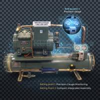 China Heavy Duty Industrial Semi Hermetic Condensing Unit 4GE-23Y 20HP Large Cold Storage 380V 50Hz for sale