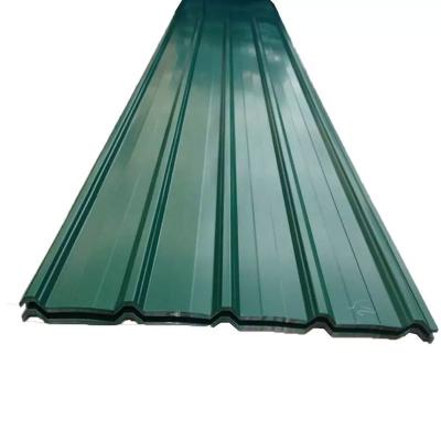 China Ral Color Green PPGI Corrugated Galvanized Steel Sheet 0.7mm for Building Roofing for sale