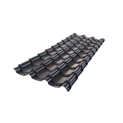 China DX51 DX53D Z275 PPGI 0.6mm Black Corrugated Sheets for Architecture for sale
