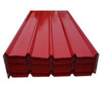 China Red 4x8 PPGI Corrugated Sheet TDC53D+Z 0.3-3.0mm Galvanized Steel for Industrial Roofing for sale