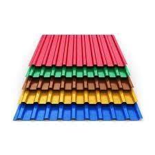 China PPGL 0.4-4mm Colour Coated Roofing Sheets 155-600mm for sale