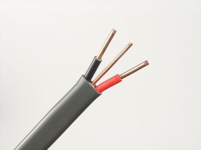 China Low Voltage  Flat Twin And Earth Cable /  Flat Insulated Copper Wire for sale