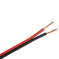 China 16AWG Flat Twin Speaker Wire Red Black PVC Insulation  2*2.5mm for sale