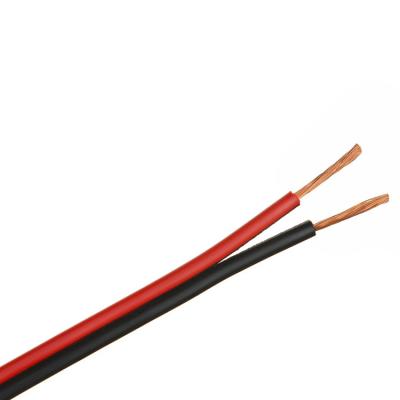 China 16AWG Flat Twin Speaker Wire Red Black PVC Insulation  2*2.5mm for sale