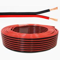 China Pure Copper Red And Black Speaker Cable PVC Insulation 2 X 0.75mm for sale