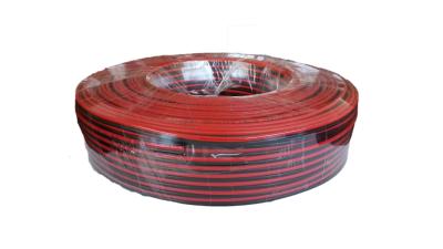 China CCA Pvc Coated Red And Black Speaker Cable 2x0.5mm2  Connecting Power Amplifier for sale