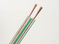 China PVC Insulation  Transparent Speaker Cable 14 AWG Twisted Pair Copper Wire  2x2.5mm2 for sale