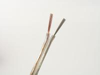 China Copper Core Transparent Speaker Cable / Pvc Insulated Flexible Wire for sale