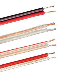 China 18 Awg  Transparent Speaker Cable Twisted Pair  Cca Car Amplifier Speaker Cable for sale