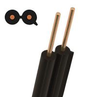 China 2 * 18 Awg  Outdoor Telephone Cable  PE Insulation Telephone Aerial Drop Wire for sale