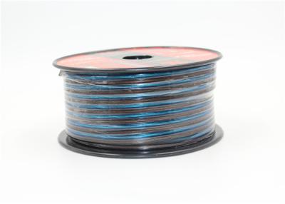 China Twin Flat Transparent Electrical Wire Black And Blue Pvc Copper Wire 80m for sale