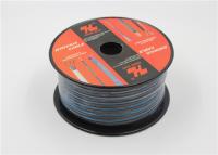 China Twin Flat Transparent Electrical Wire Black And Blue Pvc Copper Wire 80m for sale
