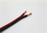 China Flat Copper Red And Black Speaker Cable / 24 Awg Copper Wire Connecting Power Amplifier for sale