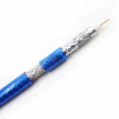 China Commercial RG 59 TV Coaxial Cable Security Camera Cable With Aluminum Foil Foam PE for sale