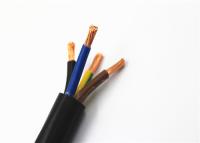 China RVV Black Outdoor 4 Core 4mm Flexible Cable Pvc Insulated Cable Long Service Life for sale