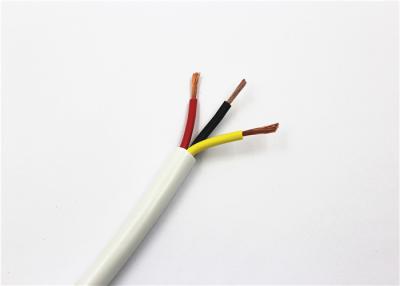China Professional RVV White 4mm 3 Core Flexible Cable / Pvc Insulated Copper Cable for sale