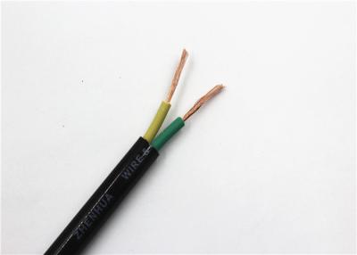 China Commercial 2 Core Flex Cable Black Pvc Insulated Industrial Cables for sale
