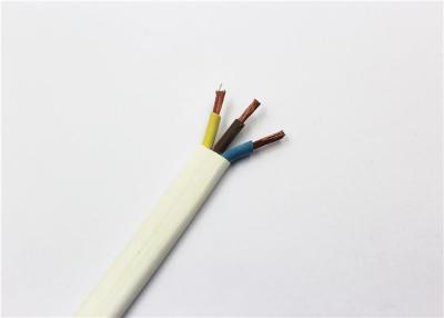 China Flat White 3 Core Pvc Flexible Cable For Household Electric Appliances for sale