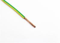 China BV 6mm Copper Conductor Cable  Yellow Green Color Pvc Coated Copper Wire for sale