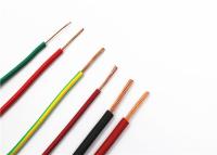 China BV Single Core  Copper Electrical Cable 2.5mm 4mm 6mm 10mm For The Internal Wiring for sale