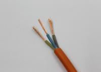 China Commercial 2 Core Flex Cable Orange Color Pvc Insulated Industrial Cables for sale