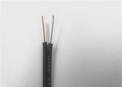 China Long Life 2×0.8mm2 Outdoor Phone Line Cable Solid Copper Insulation PE Cable for sale