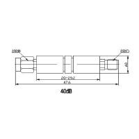 China 2 W Coaxial Fixed Attenuators DC-40 GHz Connector 2.92 mm for sale