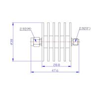 China DC-40 GHz 10 W Attenuators Connector 2.92  mm Attenuator for sale
