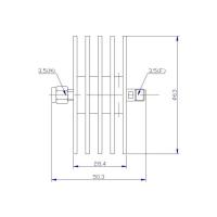 China 25 W 3.5 mm Attenuators Coaxial Fixed DC-26.5 GHz Connector for sale