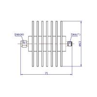 China 50 W 3.5 mm Audio Attenuator DC-26.5 GHz Connector SMA 2.92 mm for sale