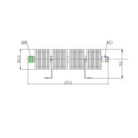 China 100 W Coaxial Fixed Dual Linear Polarization Antenna 40 dB Attenuator SMA TNC for sale