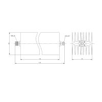 China Coaxial Fixed RF Attenuator 400 W  DC-18 GHz Connector N for sale