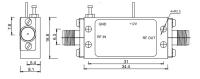 China 0.1- 6 GHz C Band Power Amplifier P1dB 23 dBm  High Frequency RF Amplifier for sale