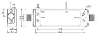China 0.5 To 8 GHz C Band Power Amplifier P1dB 20 dBm  RF Power Amplifier for sale