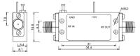 China 2 To 18 GHz Ku Band Power Amplifier P1dB 17 dBm Wifi RF Amplifier for sale
