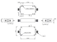 China 8 - 18 GHz P1dB 21 dBm Ku Band Amplifier  VHF RF Amplifier for sale