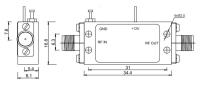 China 18 To 40 GHz Ka Band High Power Amplifier P1dB 23 dBm RF Linear Amplifier for sale