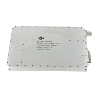 China High Efficiency 600-1020MHz 50W RF Power Amplifier UHF Band Amplifier Module for Military Communication for sale