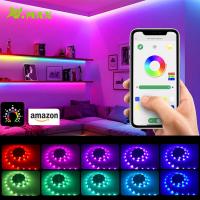 China DC 24V Smart LED Strip Lights 5W RGB Color Changing Wi-Fi BLE for Room Kitchen Bedroom Decoration for sale