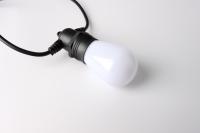 China Motion Sensor S14 48 Foot Weatherproof Flexible Led Light String With Hanging Sockets for sale