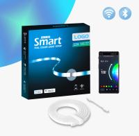 China Smart Full Color LED Strip Light 1m 10W Extendable to 10m 16 Million Colors IP65 Wi-Fi BLE for sale