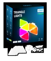 China Drill Free Magnetic Triangle LED Light 16 Million Color RGB Hexagon Wall Light 100-240V for sale