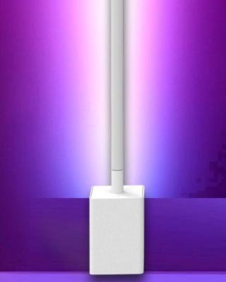 China LED Integrated Floor Lamp RGB+CCT Color Changing Corner Lamp for Living Room Ambient Light 1450mm for sale
