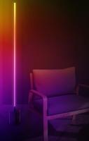 China Smart Standing LED Floor Lamp with Remote Control RGB+CCT 1450mm Height Wi-Fi BLE for sale