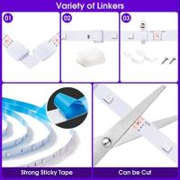 China Smart RGB LED Corner Floor Lamp Voice Control Ambient Mood Light 1450mm Height for sale